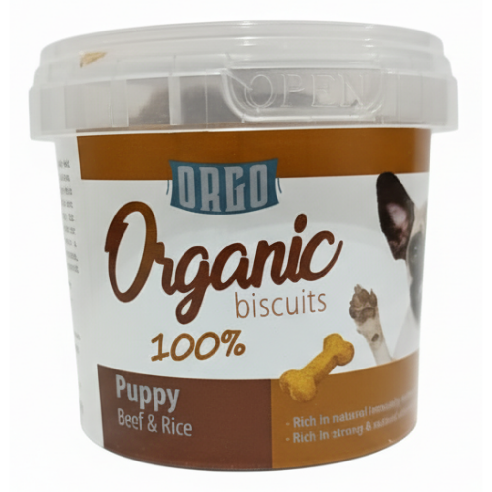Orgo Biscuits Treat For Puppy Beef & Rice 150 G– Petfast.shop